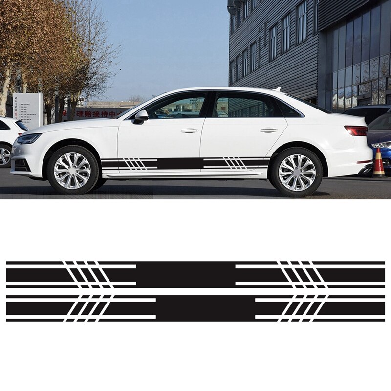 2 Stuks Auto Stickers Streep Kant Grote Grafische ... – Vicedeal