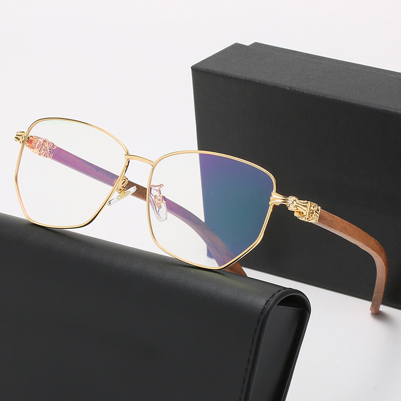 Wood Men Titanium Prescription Glasses Frame Polyg... – Grandado