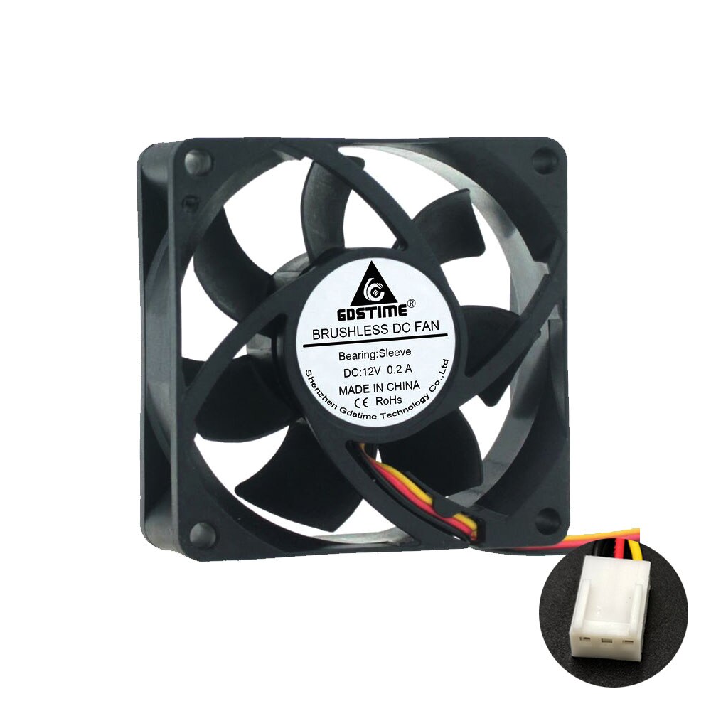 7025 Brushless Fan DC 12V 24V 70X70X25mm Computer ... – Grandado