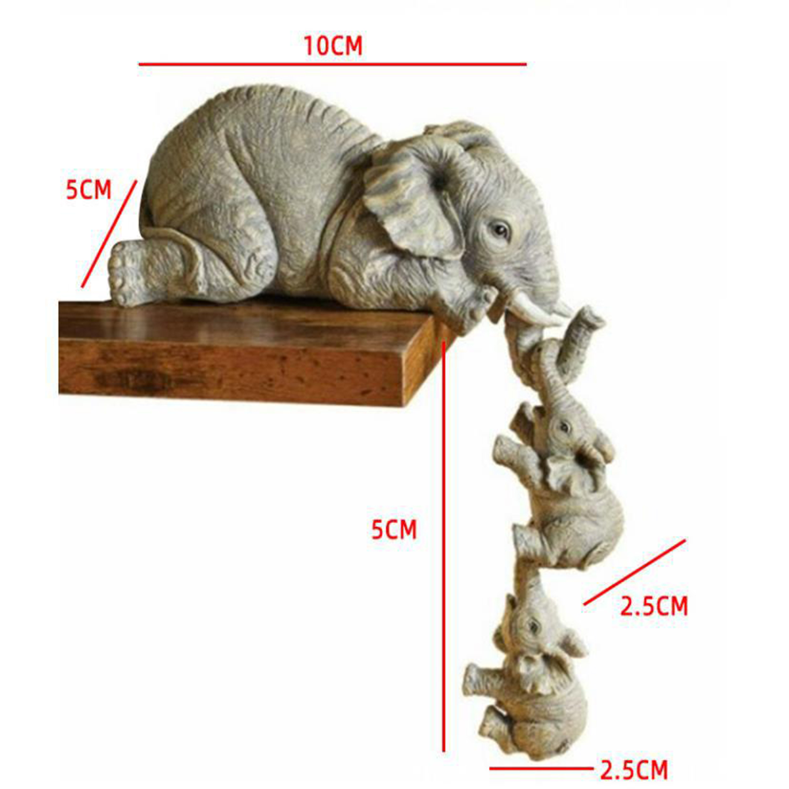 Elephant Decorations Resin Elephant Ornament Eleph... – Vicedeal