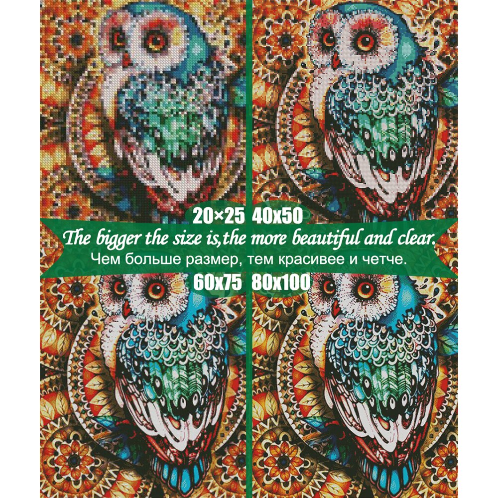 Uil Nighthawk Volledige Boor Vierkante/Ronde Dier ... – Vicedeal