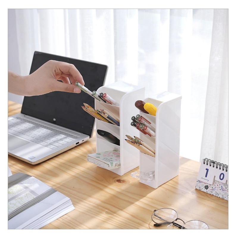 2 Packs Multifunctionele 4 Raster Desktop Pen Houd... – Vicedeal