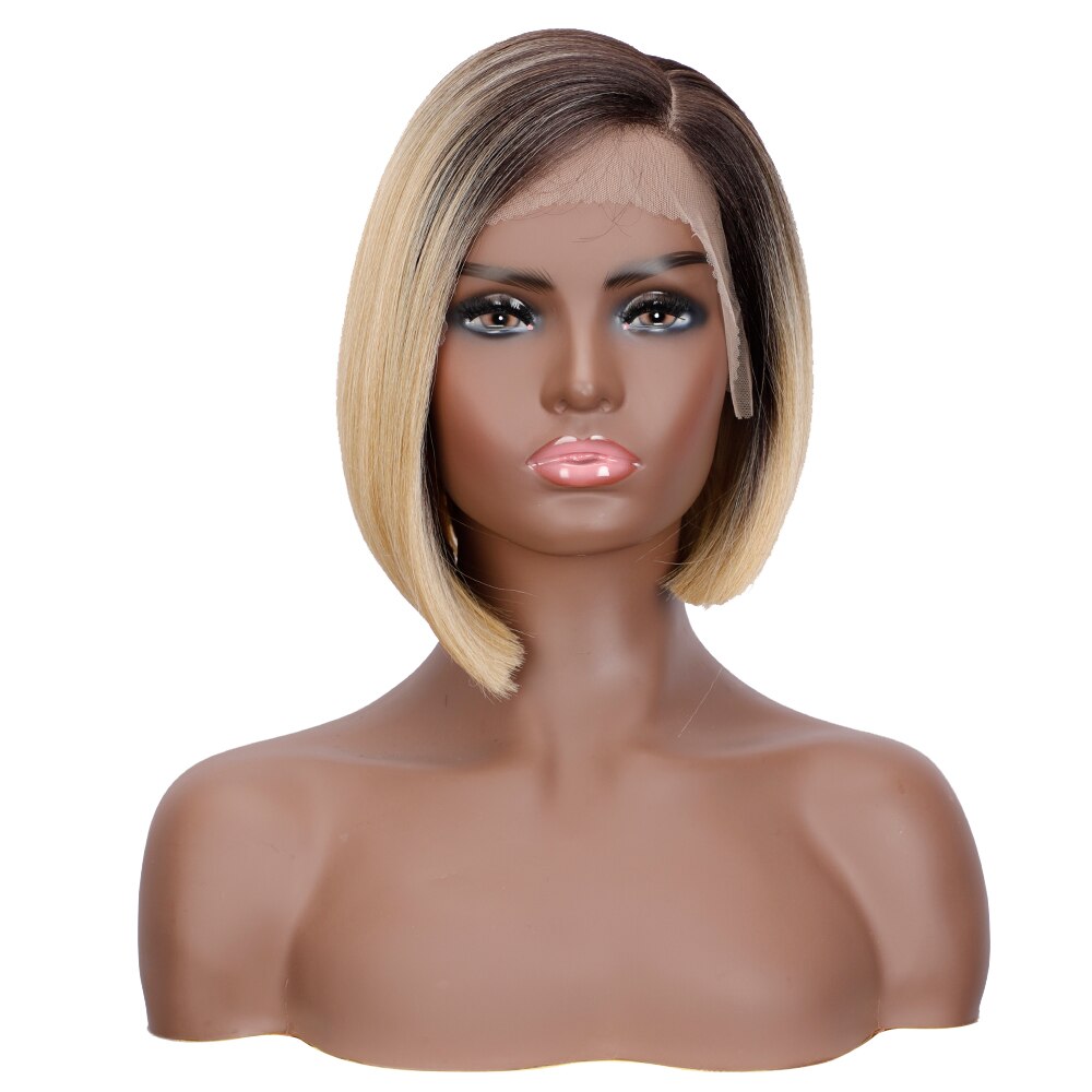 Colorful Short Straight Wigs For Black Women Ombre... – Vicedeal