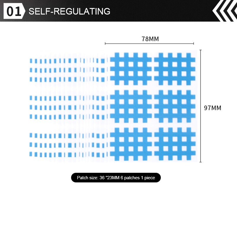 10 pcs/bag Stickers Cross Kinesiology Tape Pain Re... – Grandado