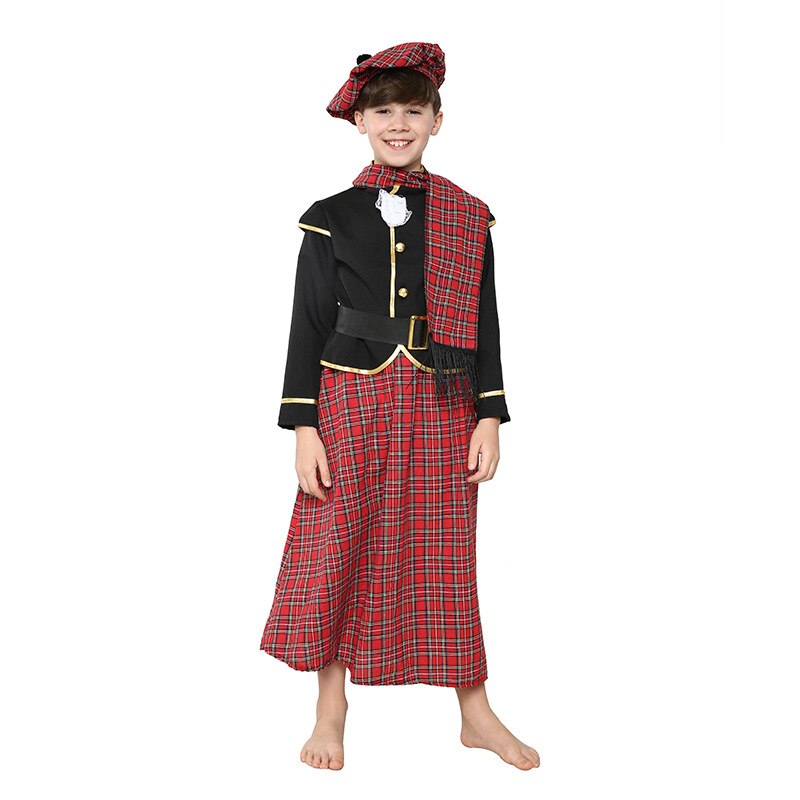 Cosplaydiy Scotland Boy Children Halloween Scotlan... – Grandado