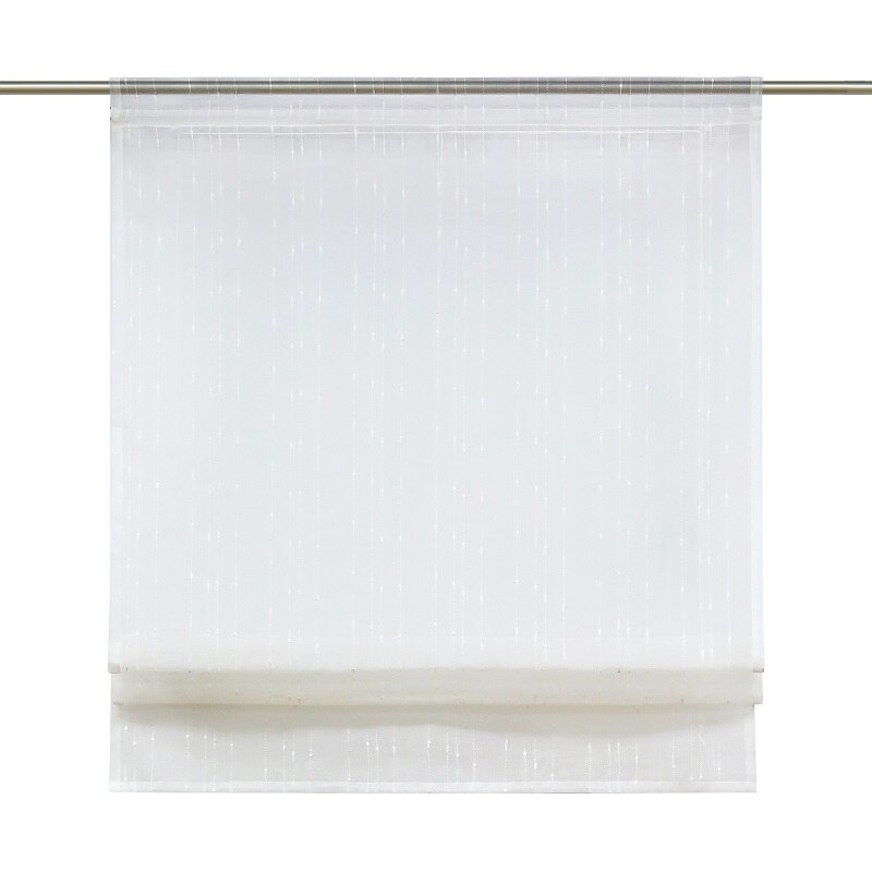 Roman Curtains Pure White Raindrops Polyester Wind... – Grandado