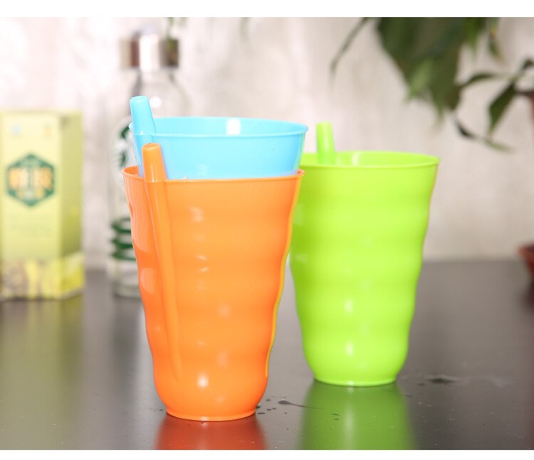 4pcs/lot Infant Baby Sip Plastic Cup Built In Stra... – Grandado