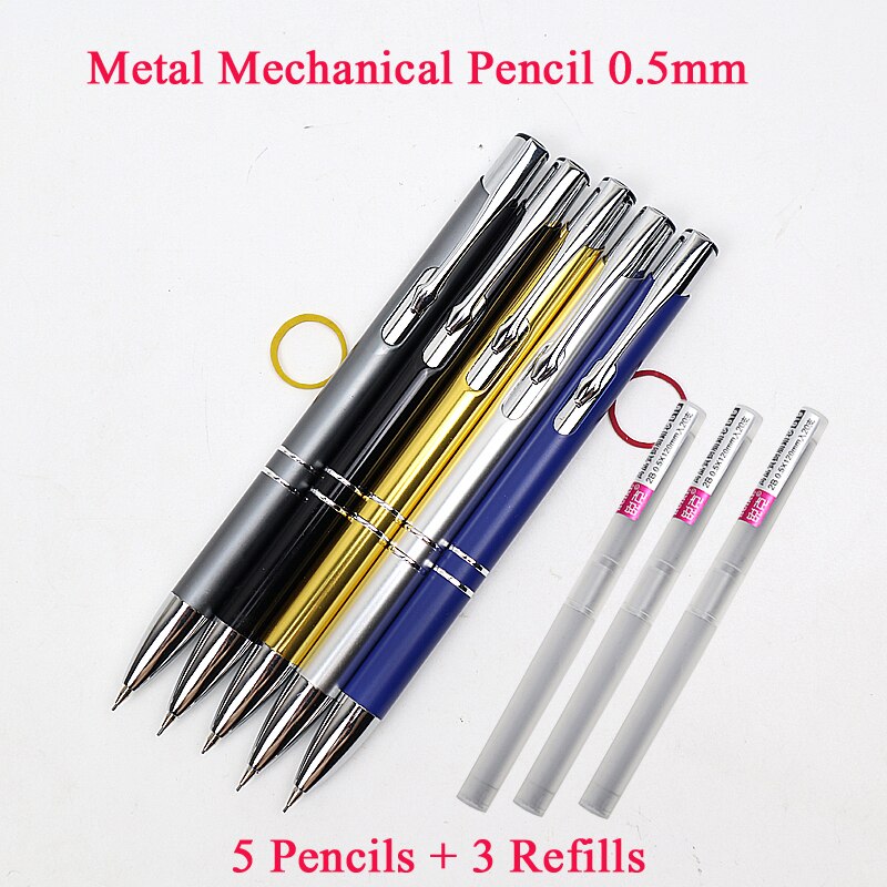 5Pcs/lot Metal Mechanical Pencil 0.5mm Automatic P... – Vicedeal