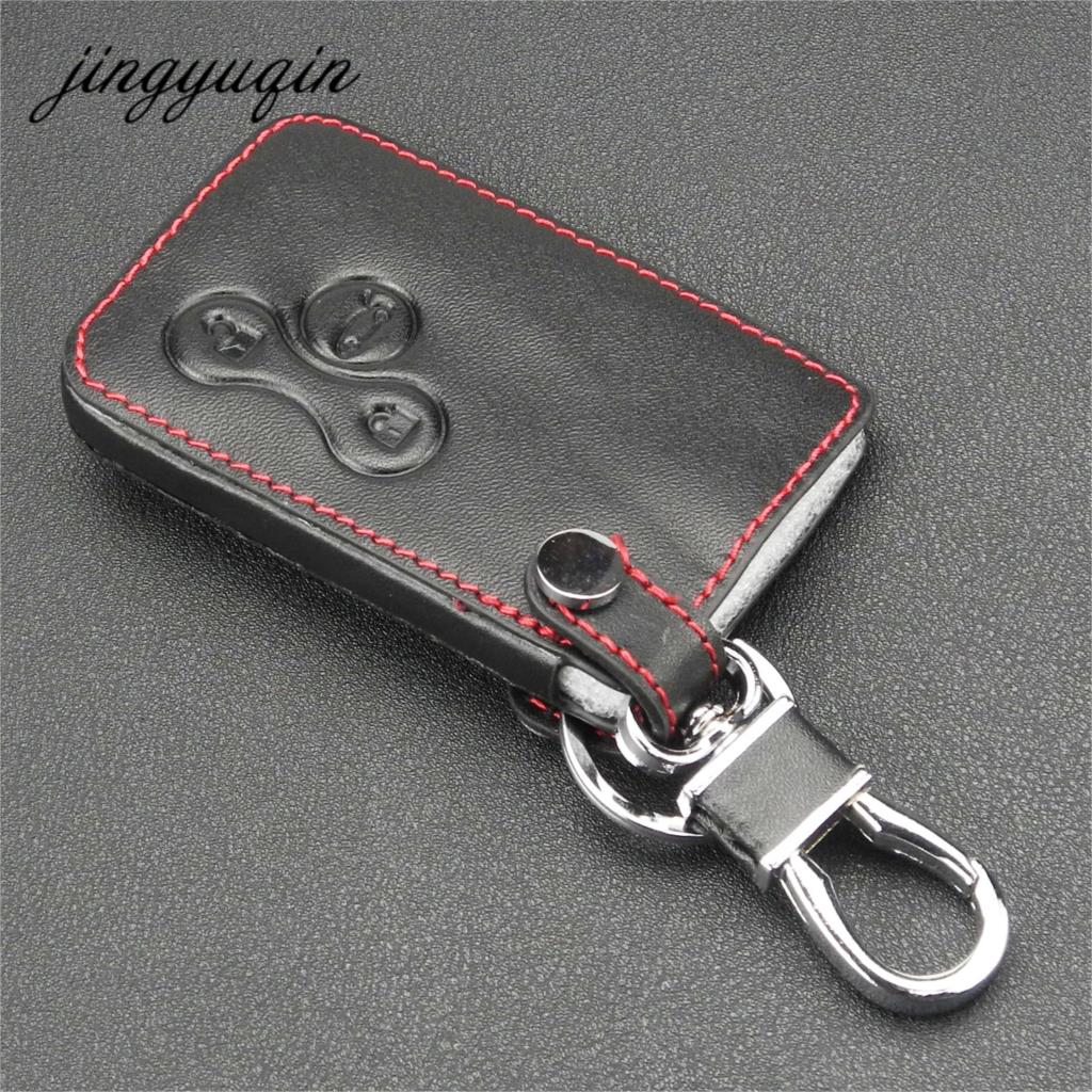 Jingyuqin Smart Key Leather Case voor Renault Mega... – Vicedeal