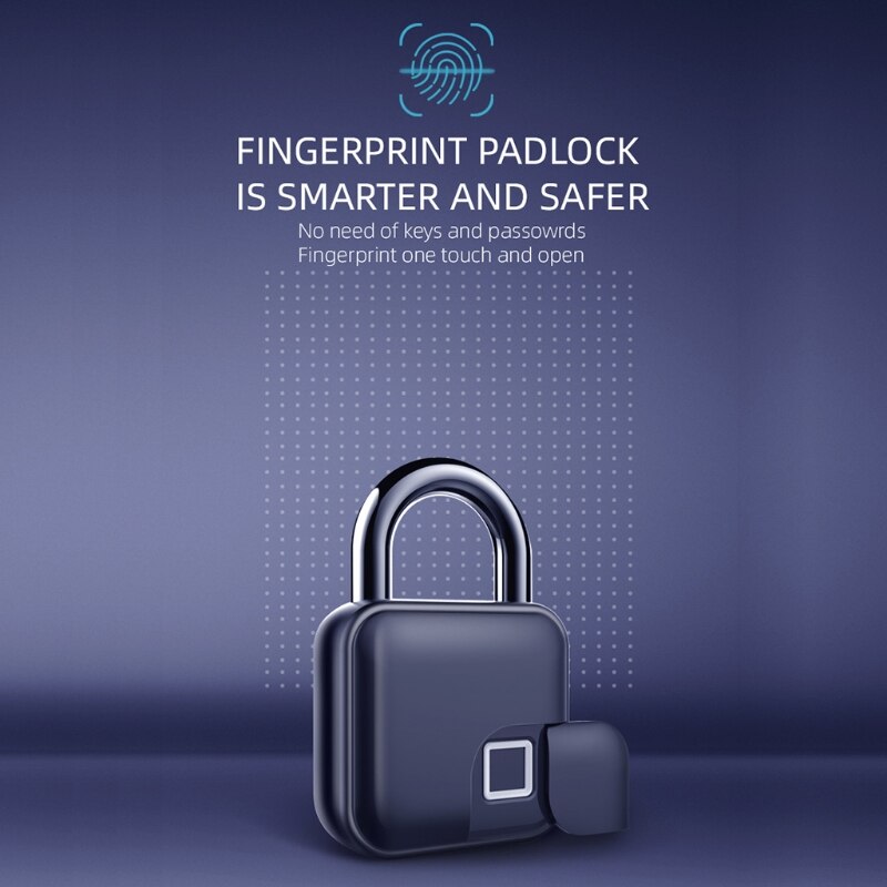 Tuya Smart Bluetooth Fingerprint Padlock Keyless U... – Grandado