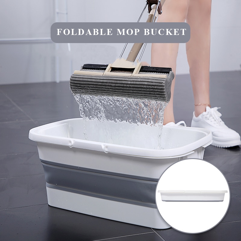 Foldable Floor Lazy Mop Bucket Space Saver Collaps... – Vicedeal