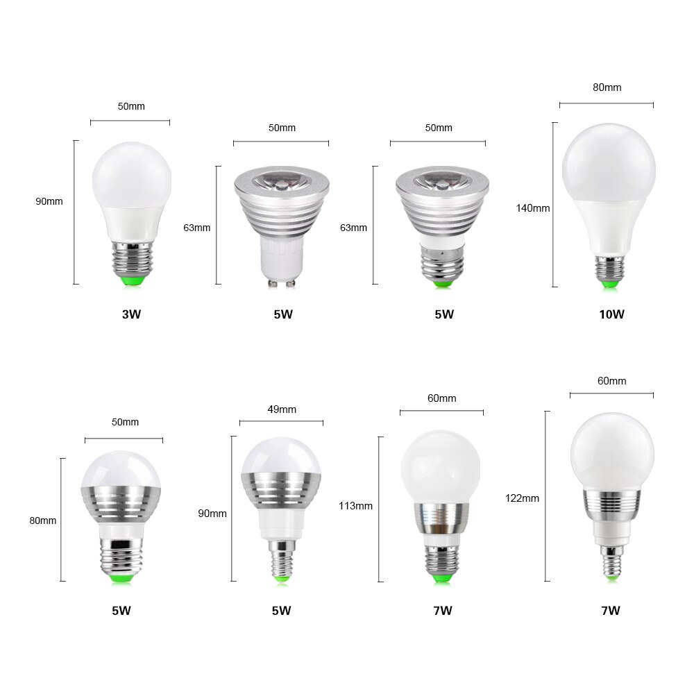 3W 5W 7W 10W RGB Decoration LED Night light E27 E1... – Vicedeal