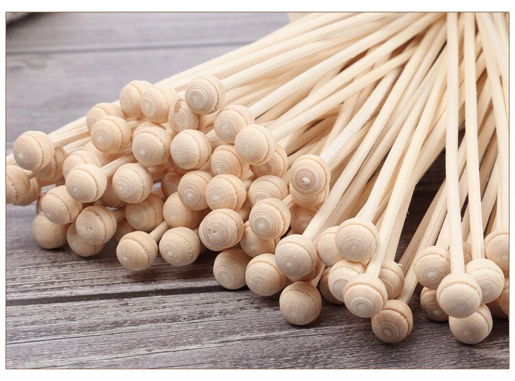 Lychee 10pcs Wooden Ball Reed Diffuser No Fire Rat... – Grandado