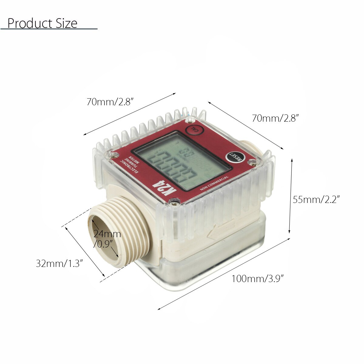 LCD K24 Turbine Digital Diesel Fuel Flow Meter For... – Vicedeal