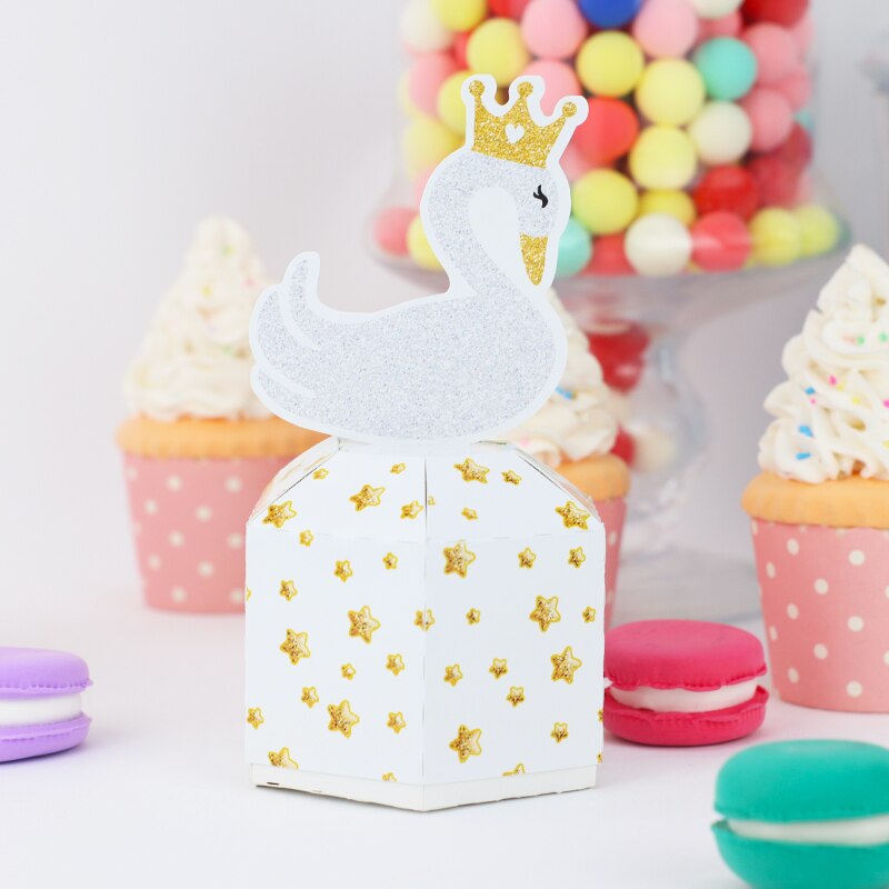 Swan Candy Box Birthday Glitter Topper Swan Party ... – Grandado
