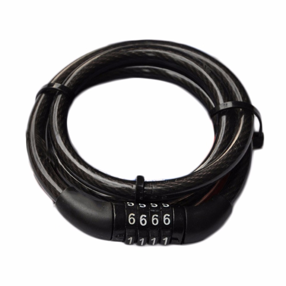 4 Digit Combination Password Bike Bicycle Lock Ste... – Grandado