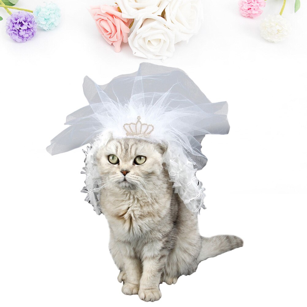 1pc Cat Wedding Dress Pet Bridesmaid Lace Wedding ... – Vicedeal