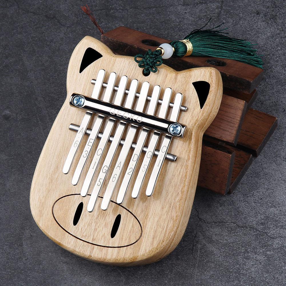 GECKO 8 Key Mini Kalimba Thumb Piano Solid Wood Mb... – Grandado