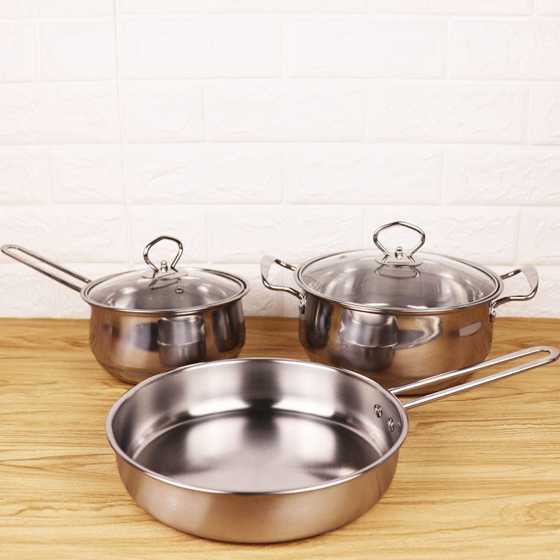 Stainless steel kitchenware set thickened stew pot... – Grandado