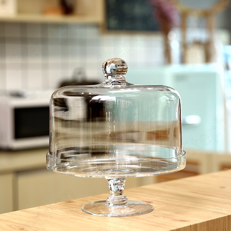 European Large Glass Cake Stand Modern Simple Tall... – Grandado