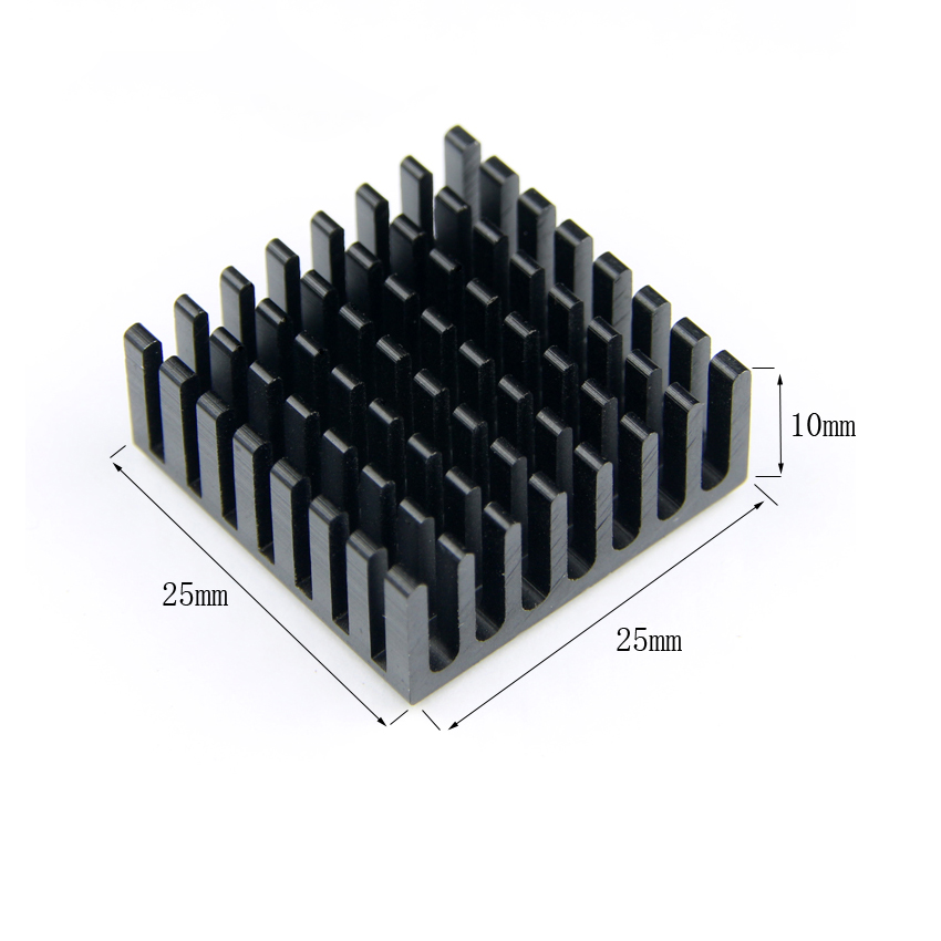 Aluminum heatsink 25mm*25mm*10mm Radiator LED Elec... – Grandado