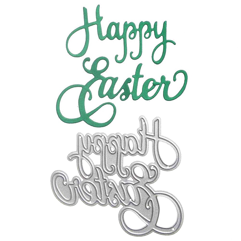 Happy Easter Eggs Metal Steel Cutting Dies Stencil... – Vicedeal