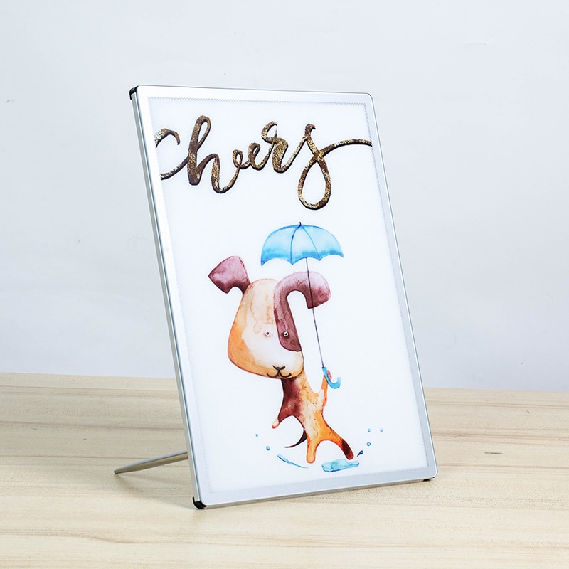 A4 led light box with lighted menu stand base ligh... – Grandado