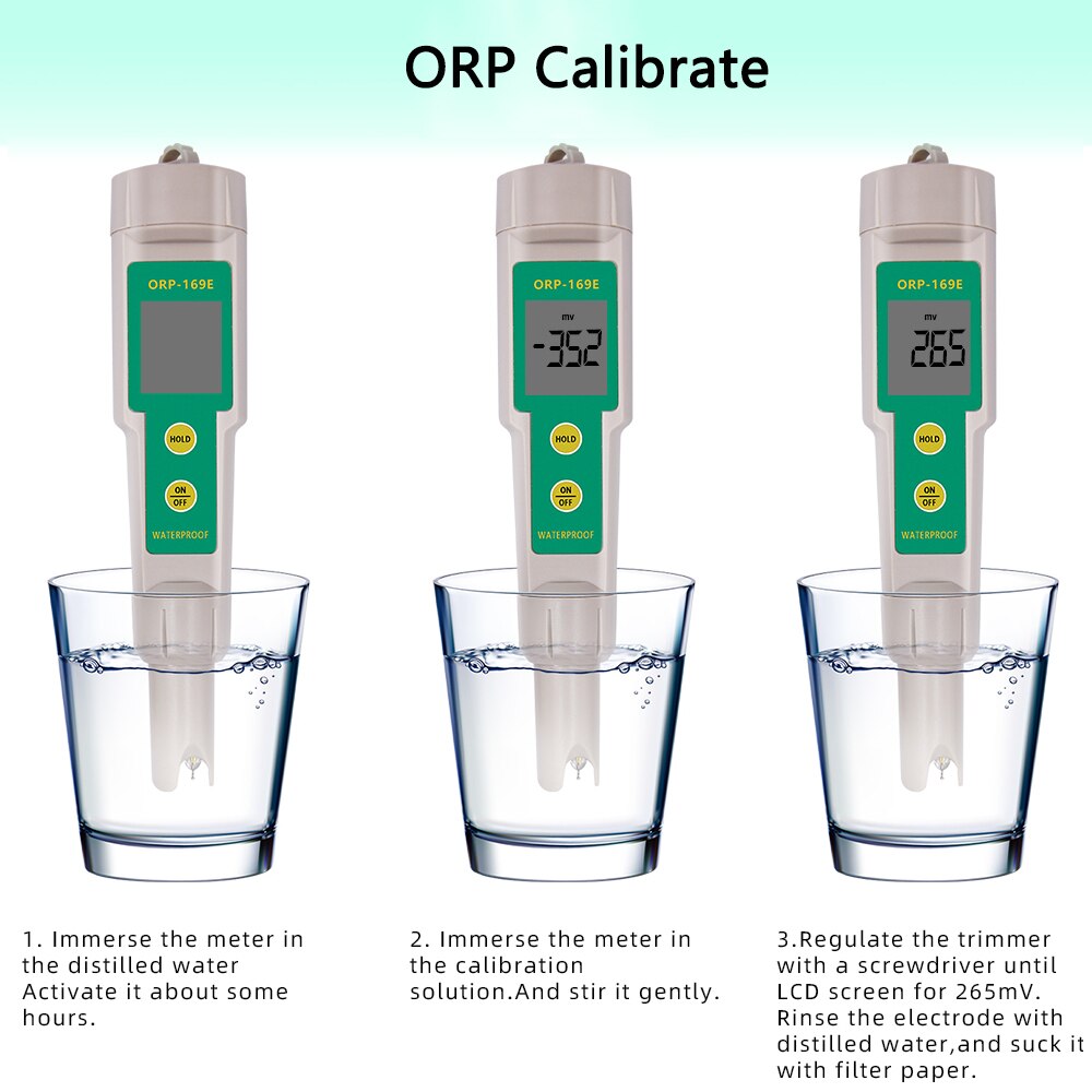 ORP169E ORP Meter Oxidation Reduction Potential Te... – Vicedeal