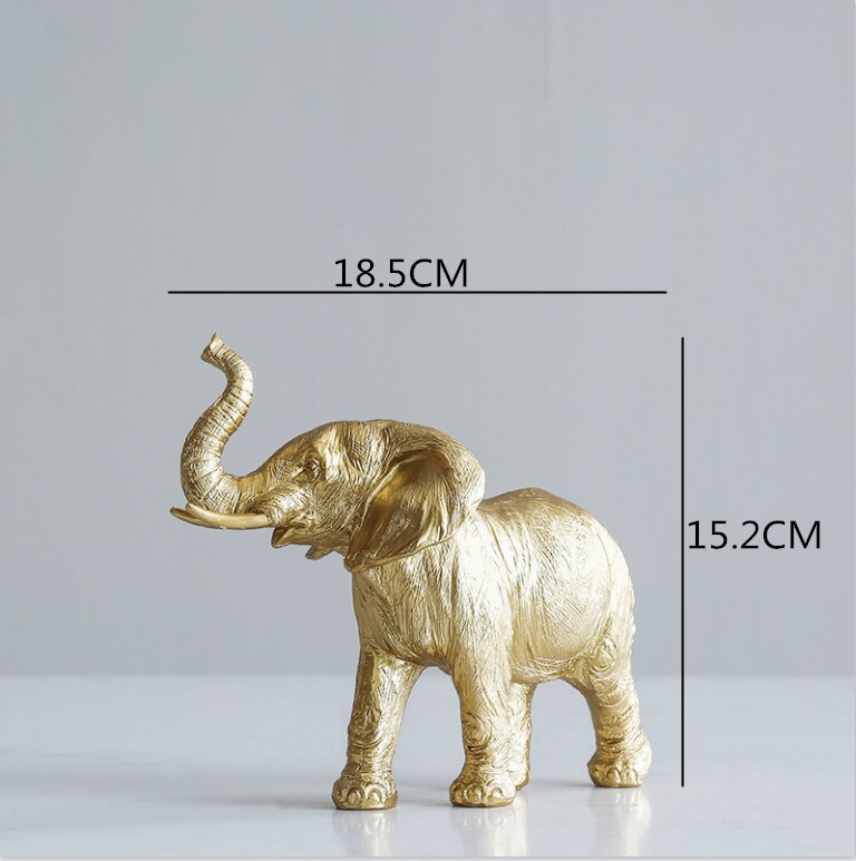 Nordic Gold Resin Simulated animal Crafts ornament... – Grandado
