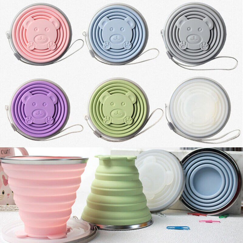 Silicone Retractable Folding Water Cup Travel Camp... – Vicedeal