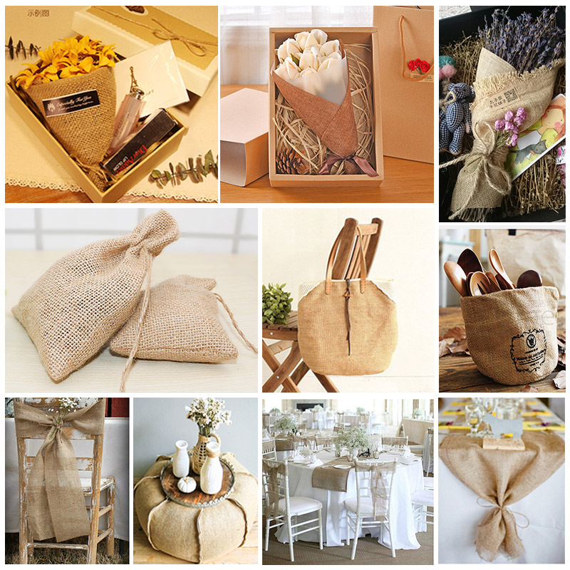 thick rough raw faux jute fabric natural color bac... – Grandado