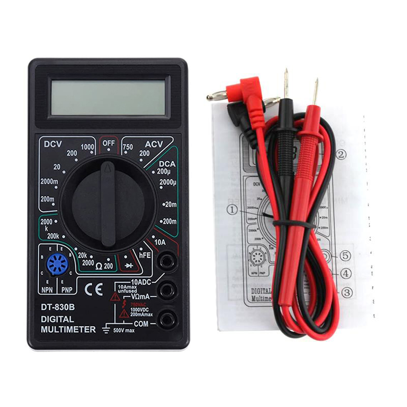 LCD Digital Multimeter AC/DC Ammeter Volt Ohm Test... – Grandado
