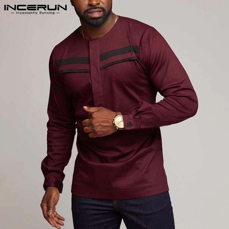 Incerun Mode Afrikaanse Shirt Mannen Dashiki Kledi... – Vicedeal