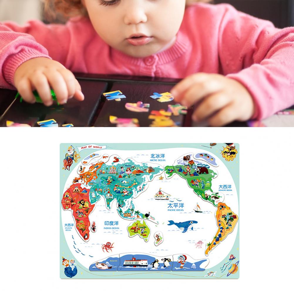 World Map Jigsaw Puzzle Game Self Assembly DIY Mag... – Grandado