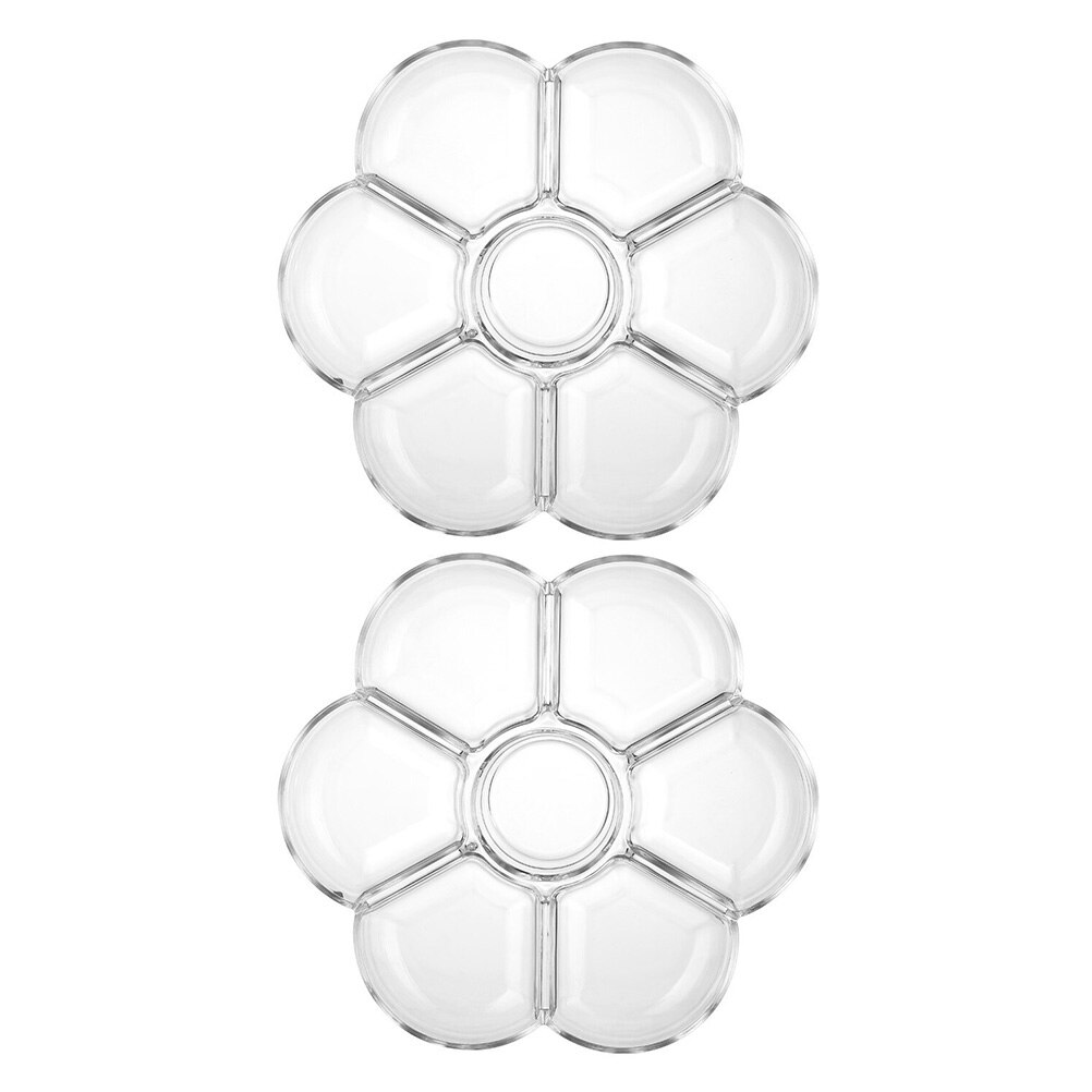 2Pcs Compartment Color Plates Pigment Mix Pallets ... – Grandado