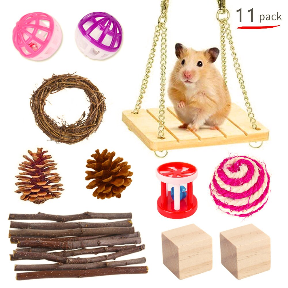 11pcs Hamster Play Toys Swing Climb Boredom Breake... – Grandado