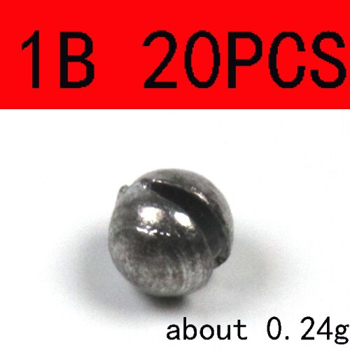 20PCS/Box 1B to 7B Weight Round Split Shot Lead Sa... – Vicedeal