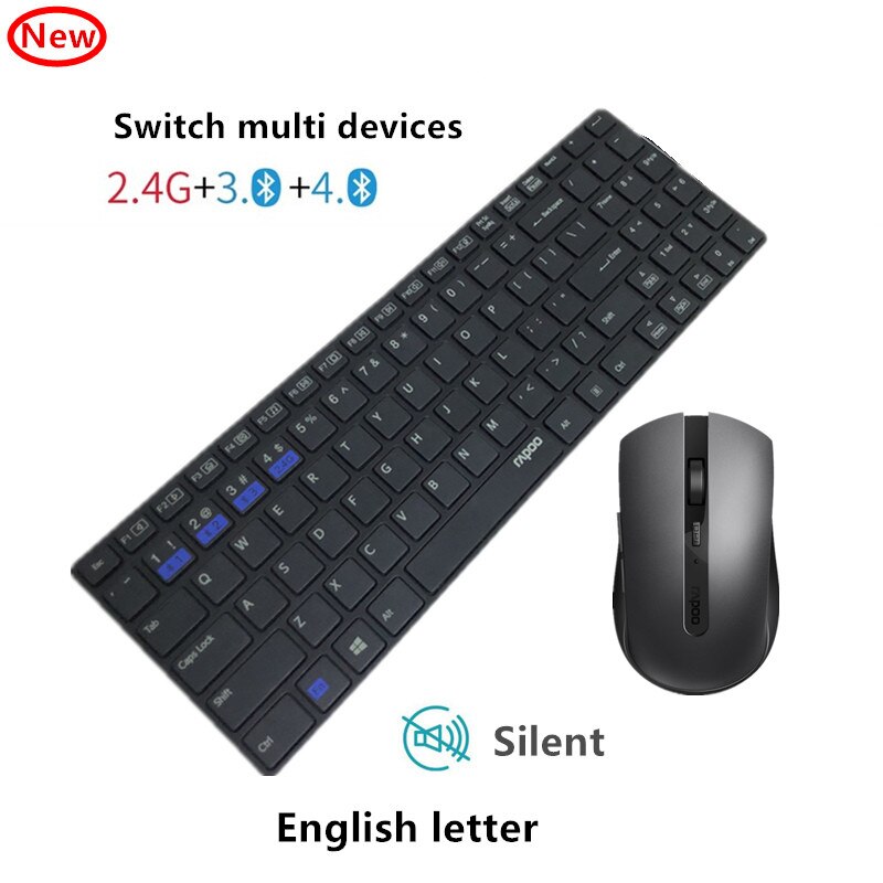 Rapoo 9300G Multi-mode Stille Draadloze Toetsenbor... – Grandado