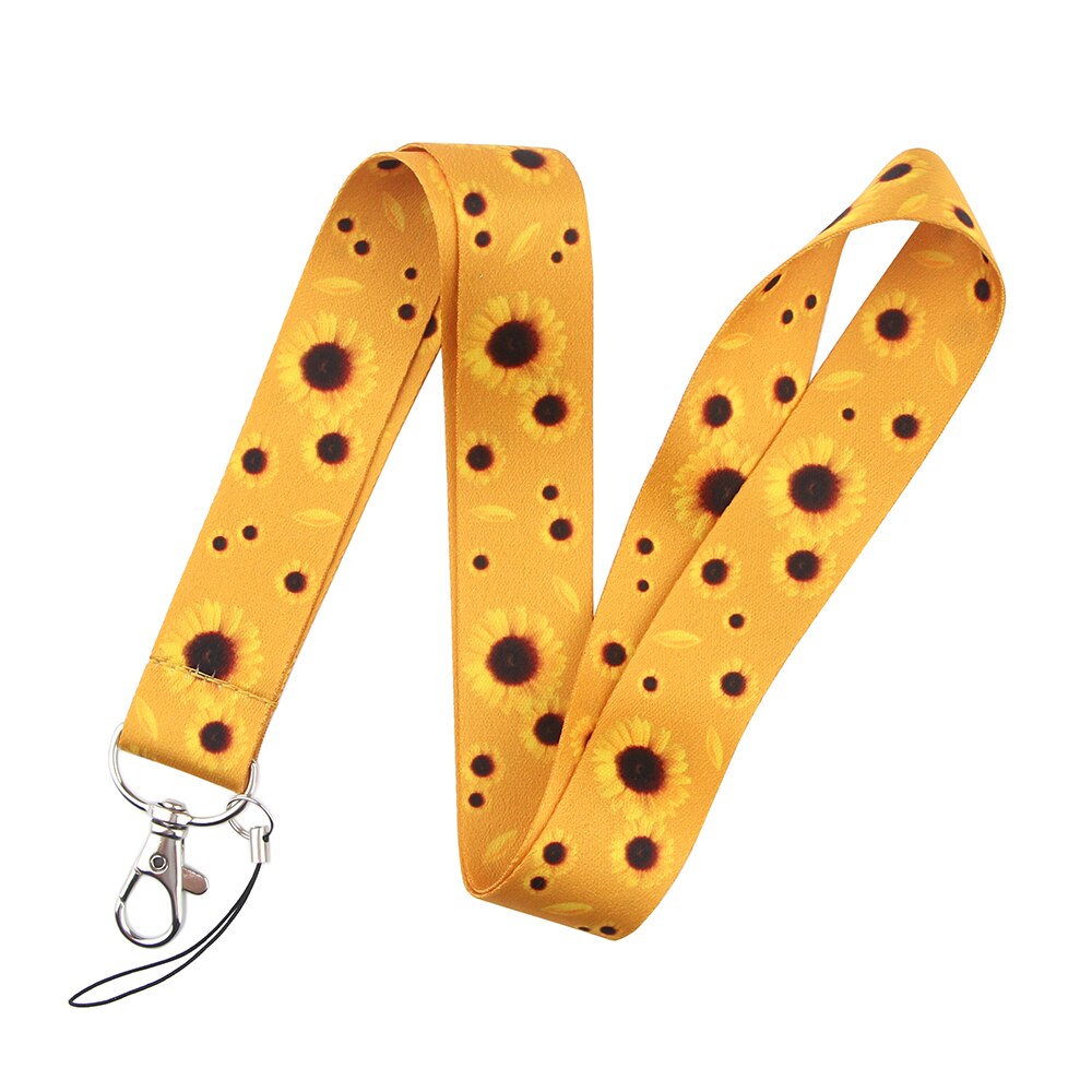 LX381 Sunflower Lanyard For Keys Mobile Phone Hang... – Grandado