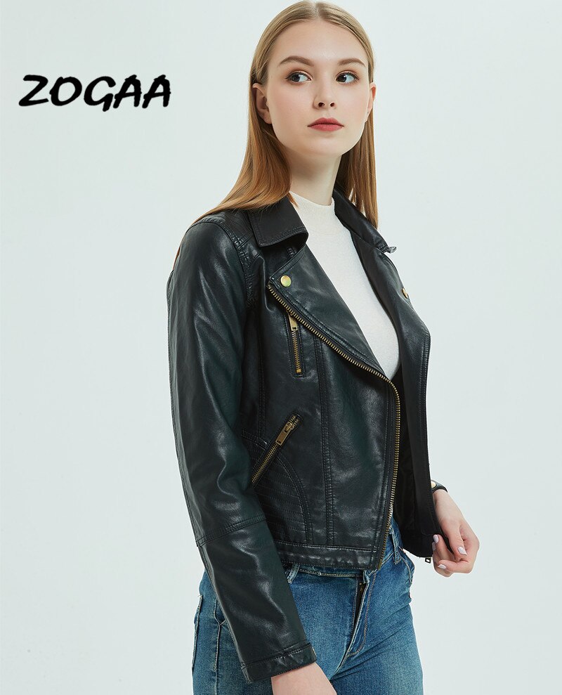 ZOGAA Spring and Autumn Clothing Leather Short Sli... – Vicedeal