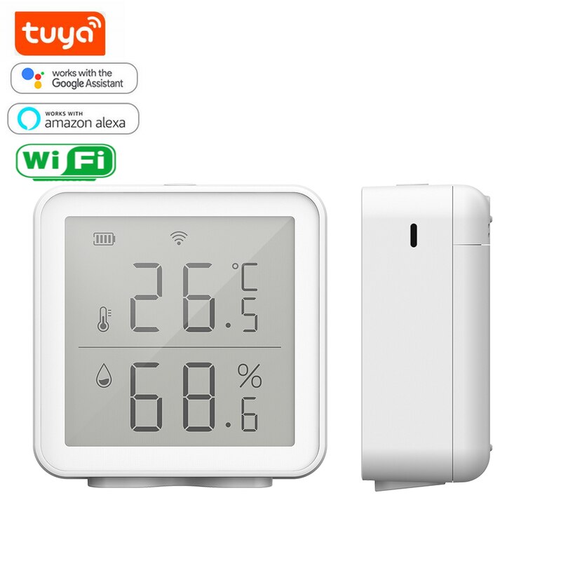 Tuya wi fi sensor de temperatura e umidade casa in... – Grandado