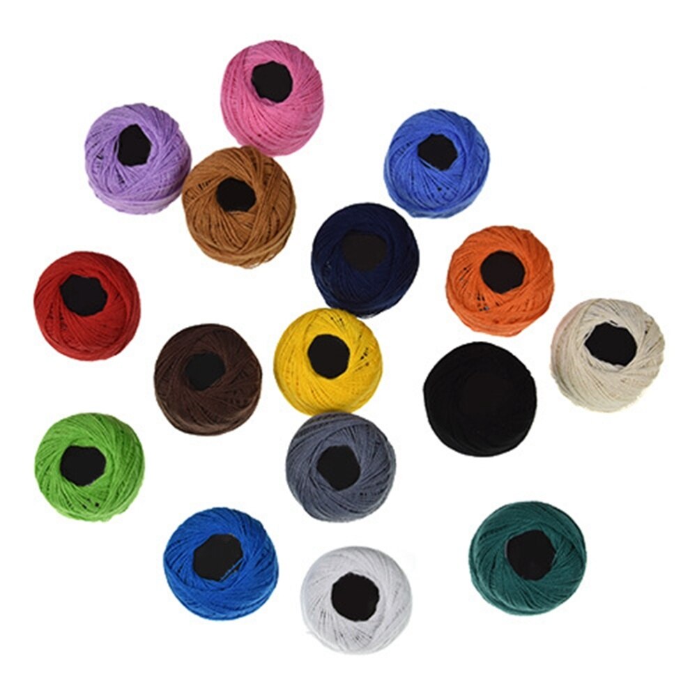 16 Color Cross Stitch Line Embroidery Thread Cross... – Grandado