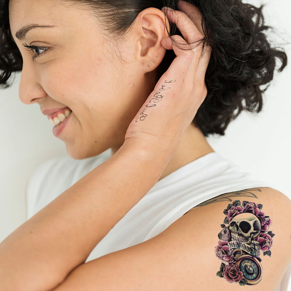 10Pcs Waterproof Body Arm DIY Large Decals Sticker... – Vicedeal