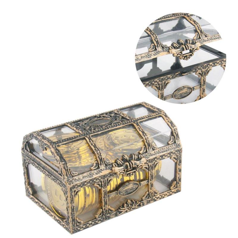 Plastic Transparent Pirate Treasure Box Crystal Ge... – Vicedeal
