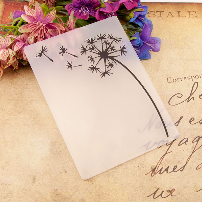 Dandelion Plastic Embossing folders Background Tem... – Vicedeal