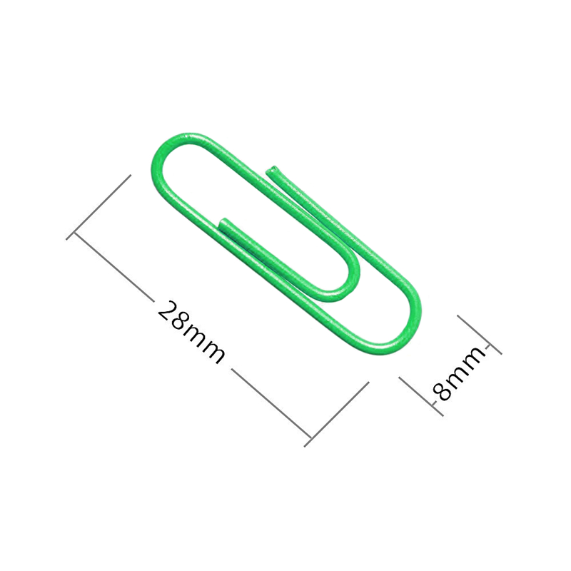 300 STKS Z-LABEL Kleurrijke Paperclips Groen Paper... – Vicedeal