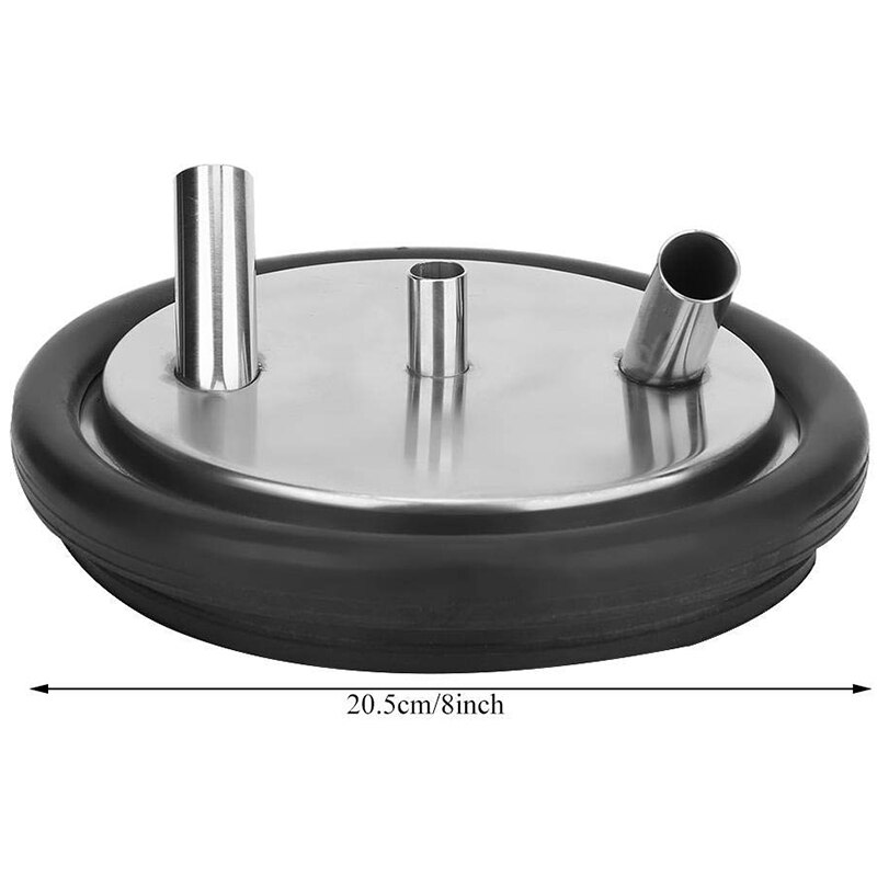 Stainless Steel Milk Can Lid with Three Open Inlet... – Grandado
