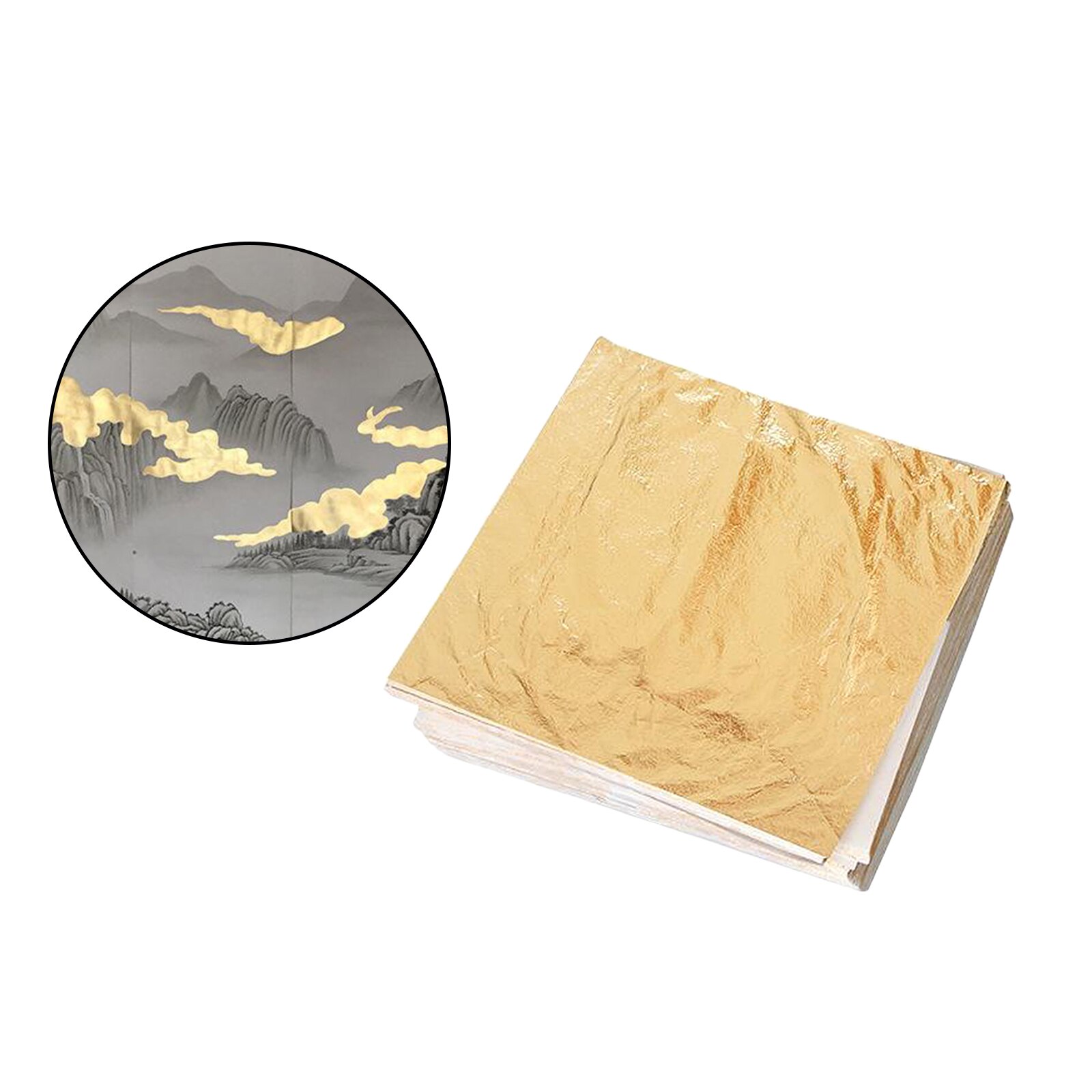 100 Pcs 14X14Cm Art Craft Imitatie Goud Koper Foli... – Grandado