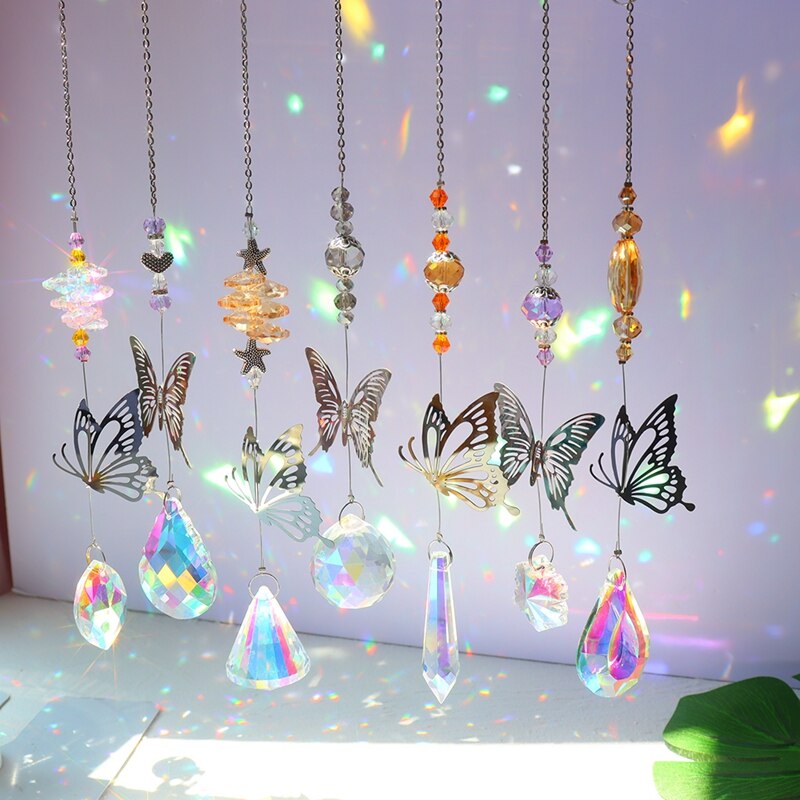 Colorful Crystal Sun Catchers Prisms Hanging Rainb... – Vicedeal