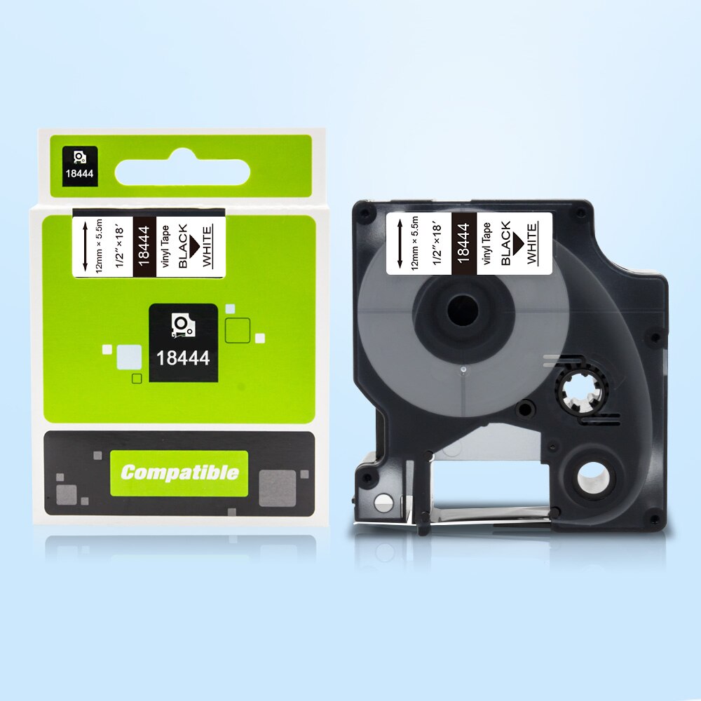 For DYMO Rhino IND Vinyl Label 1805416 12mm White ... – Grandado